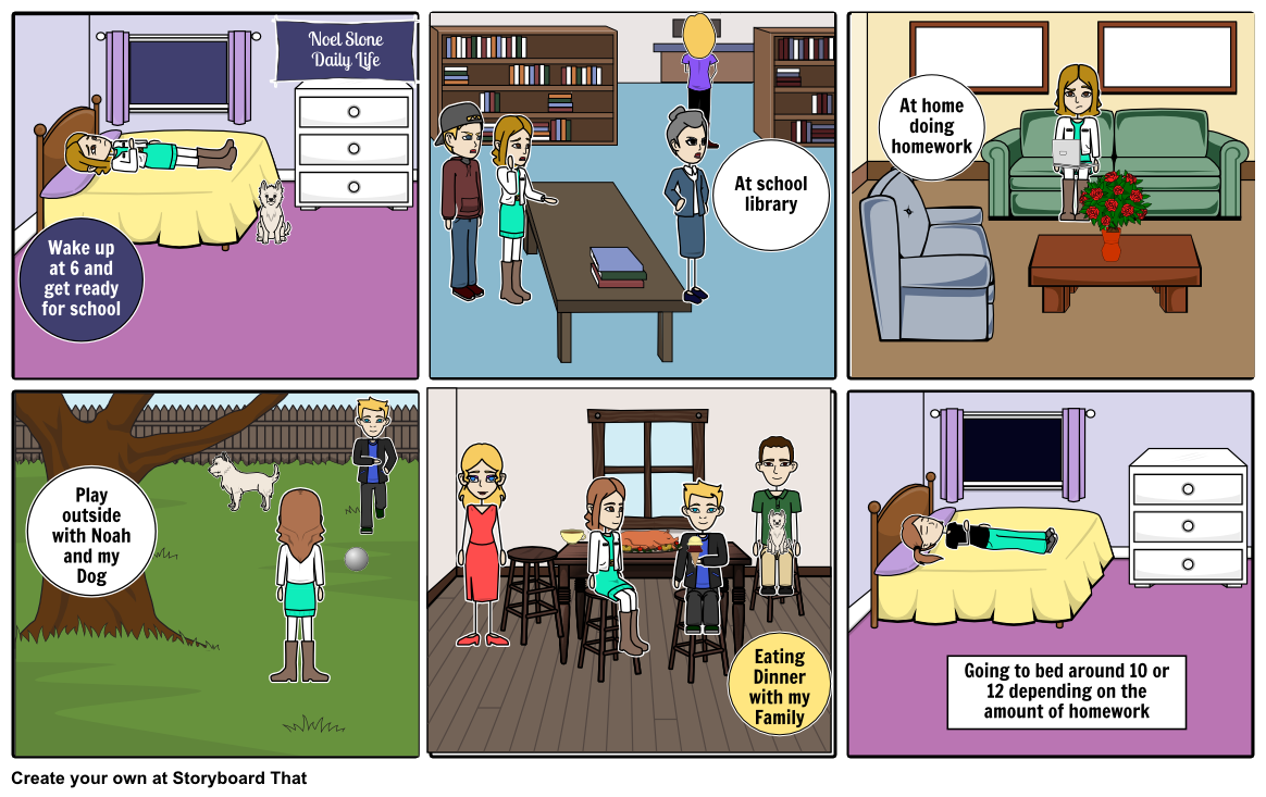Daily Life Storyboard By S38023 daily-life-storyboard-by-s38023
