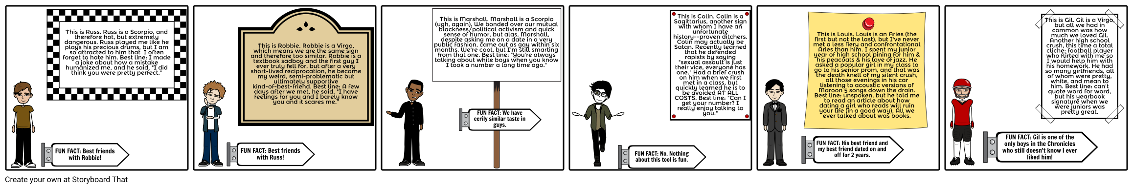 Sad Crush Chronicles / An Introduction / Cast of Characters, Part I