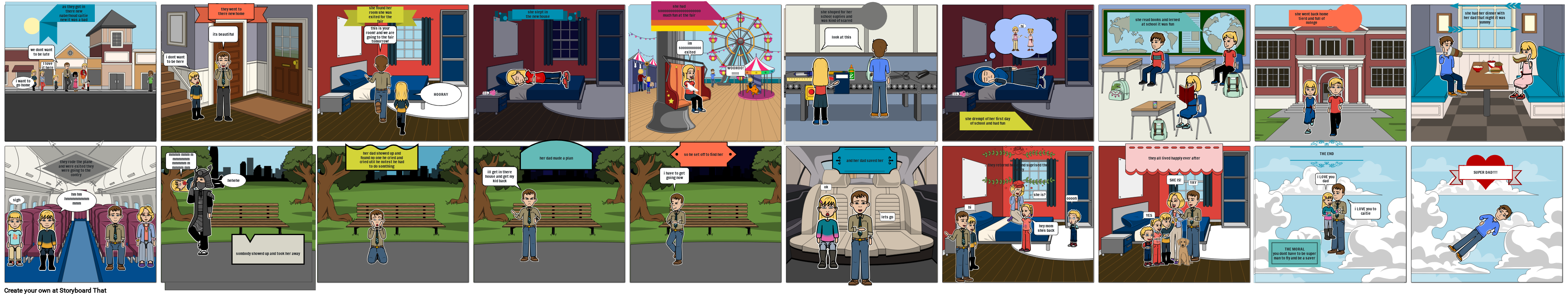 super dad Storyboard par saidie415