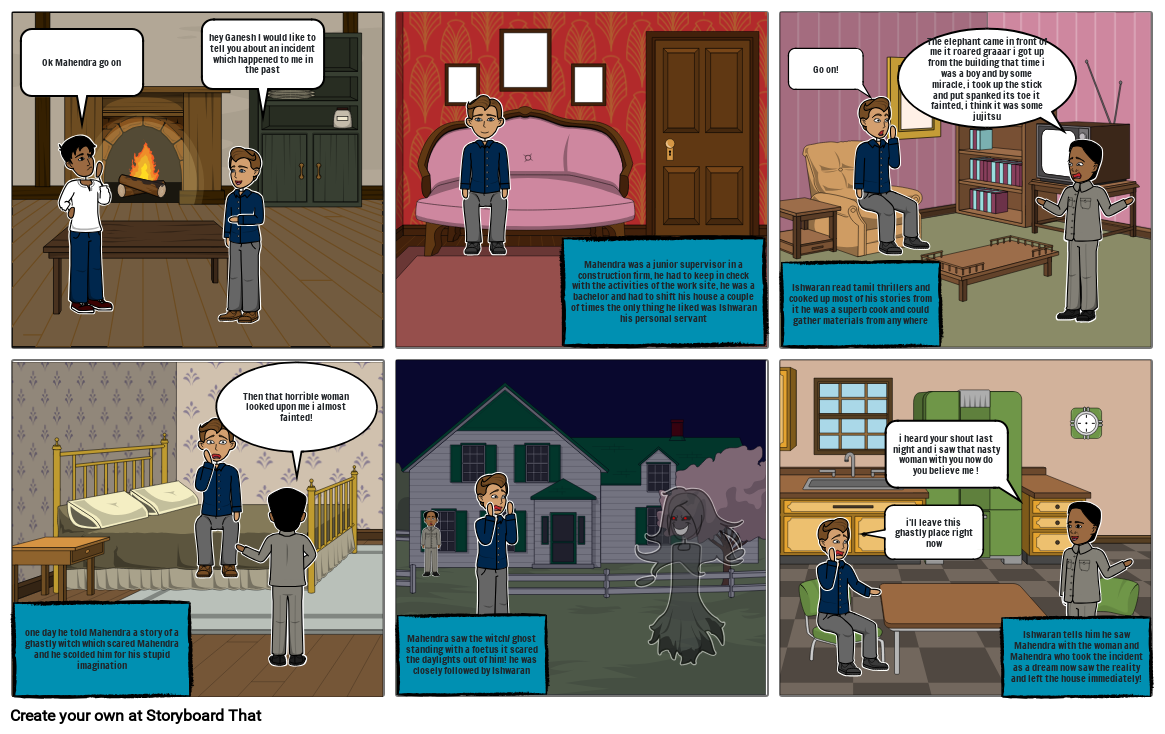 Comic Strip on- Ishwaran the Storyteller Storyboard