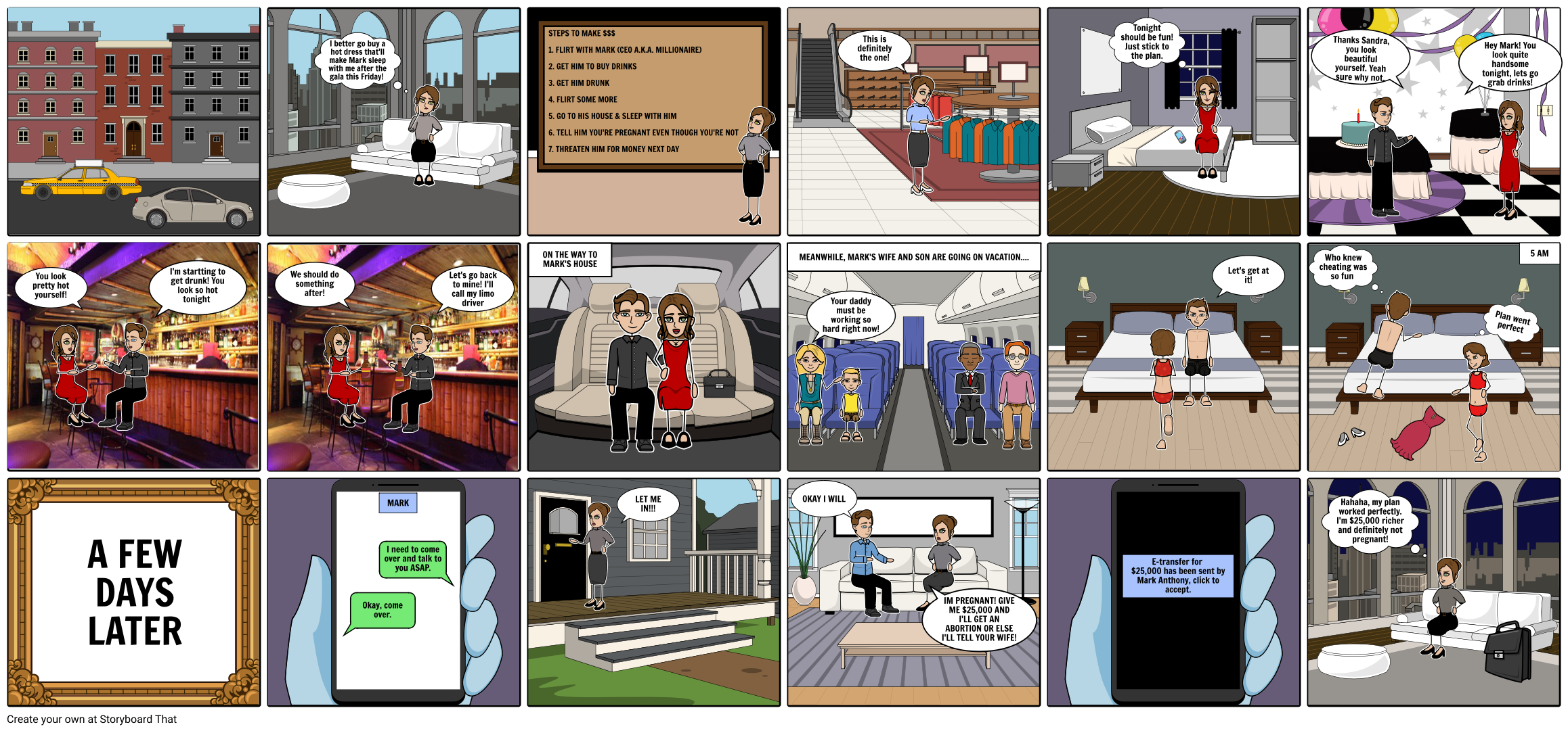 EXTORTION Storyboard by salinaanwari