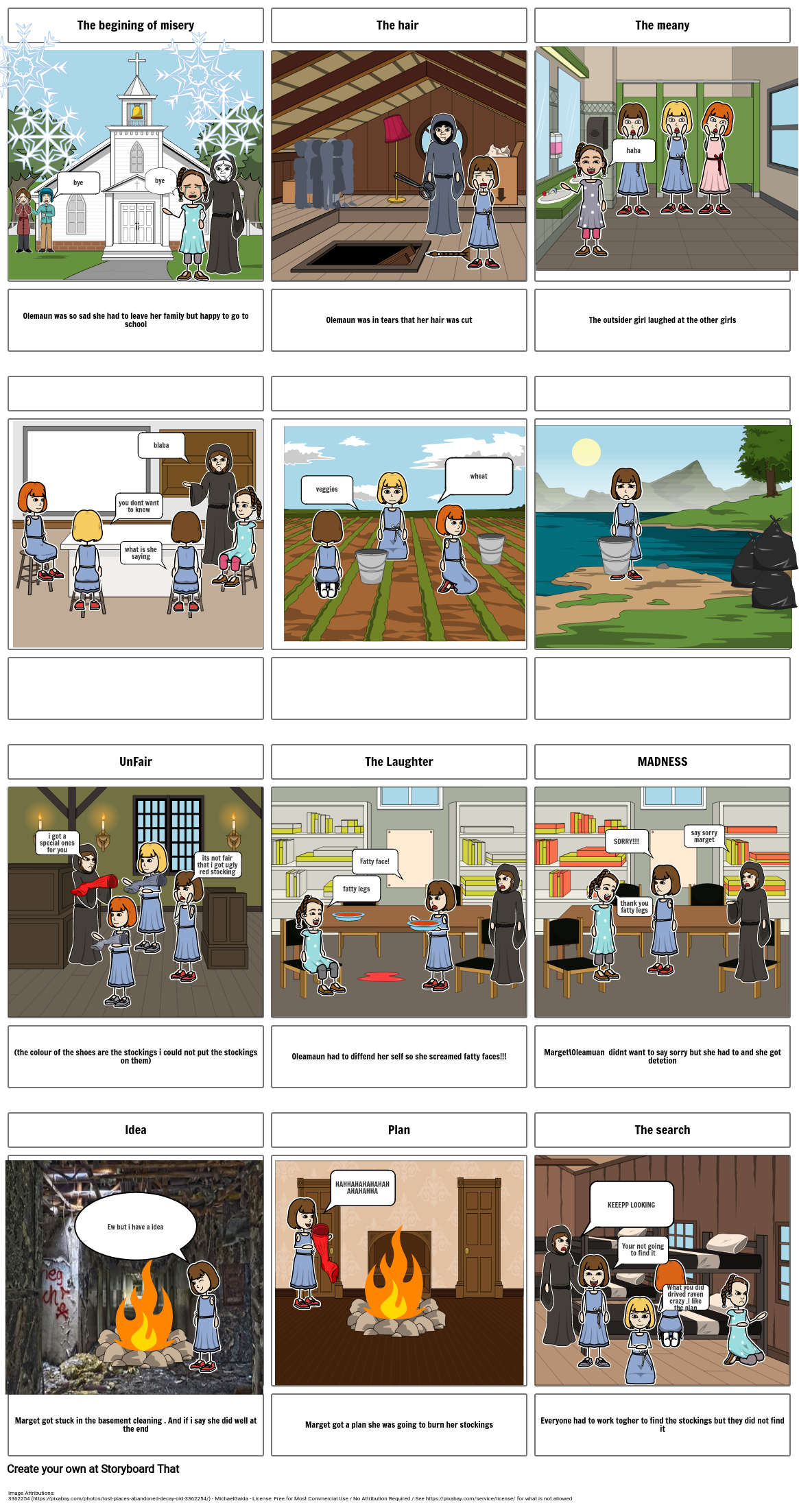 Fatty Legs Storyboard por salmamounir2004