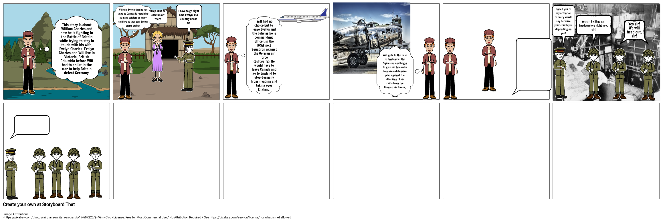 WWII Storyboard Storyboard by salmamounir2004