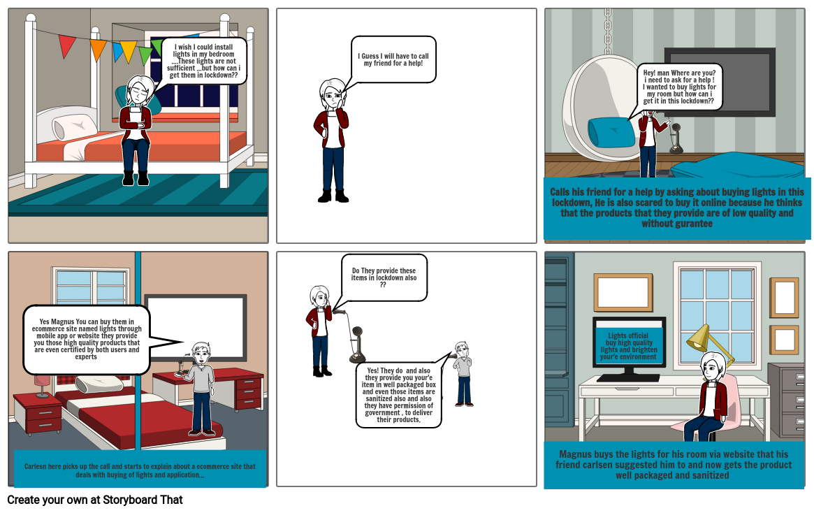 ecommerce Storyboard by sambat
