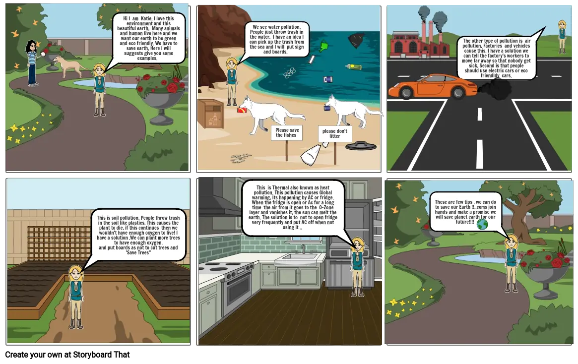 Saving Earth Storyboard Par Samiham
