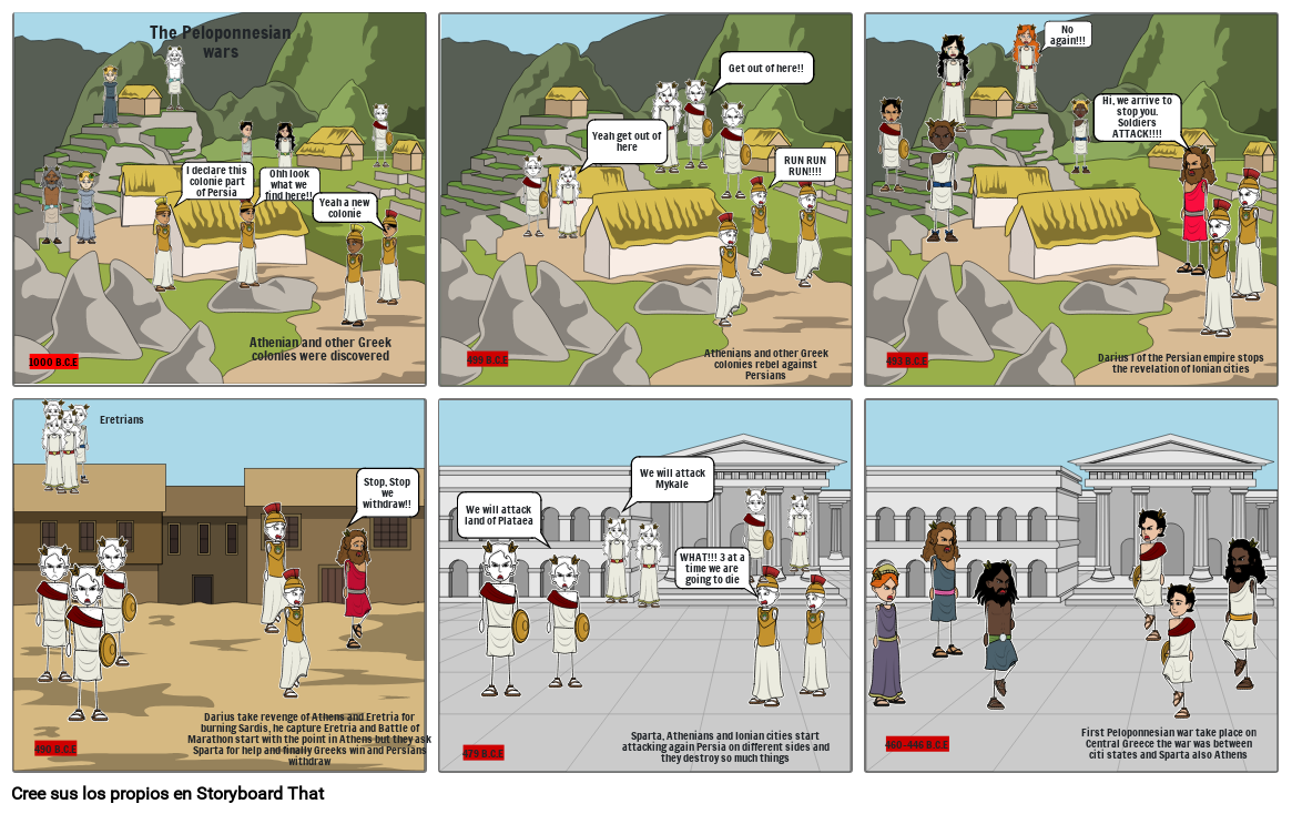Peloponnesian Wars Storyboard por samuel48114