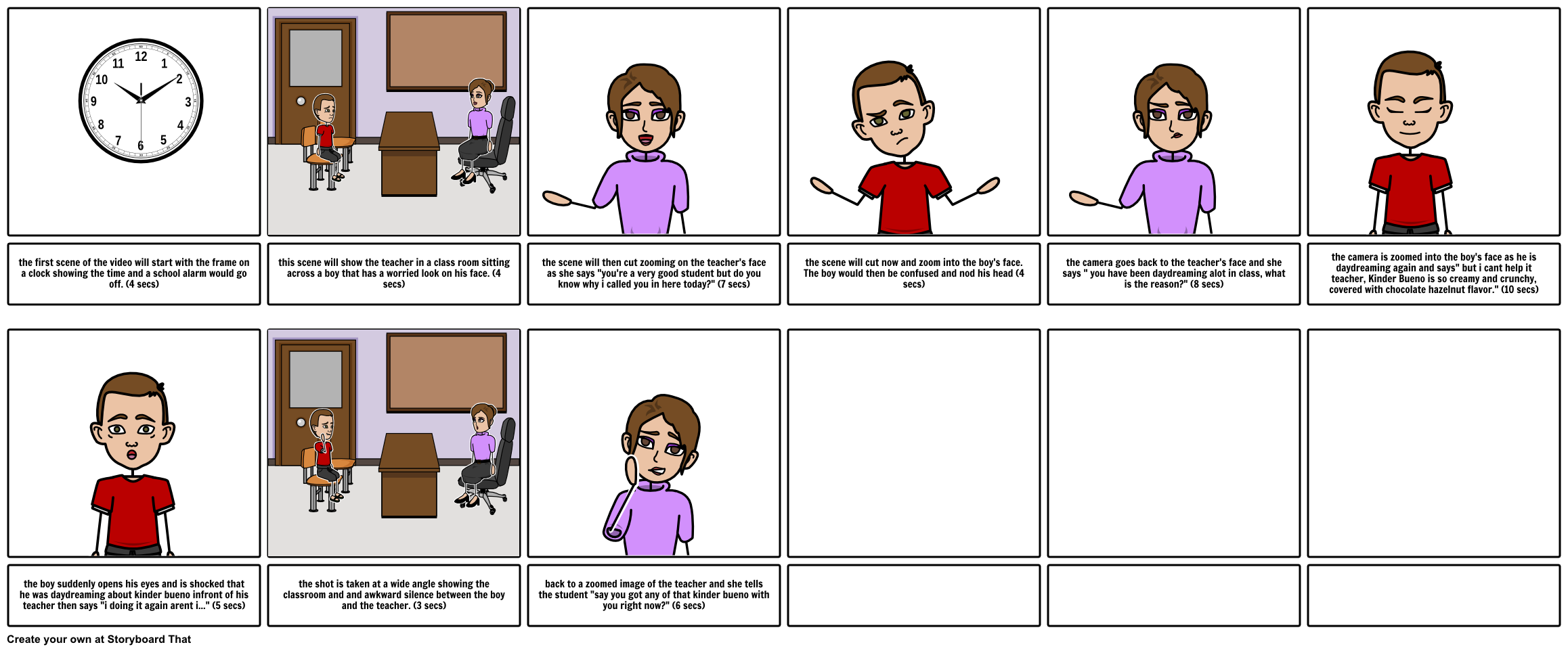 chocolate Storyboard par saraalhashimi