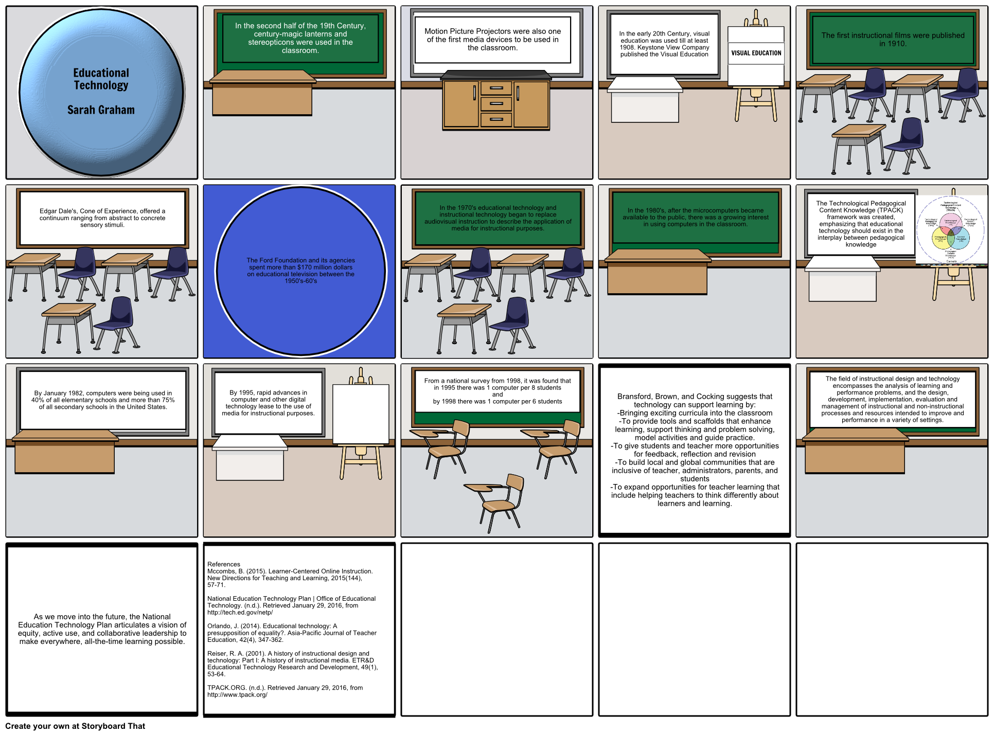 Educational Technology Storyboard by sarahgrahamg6