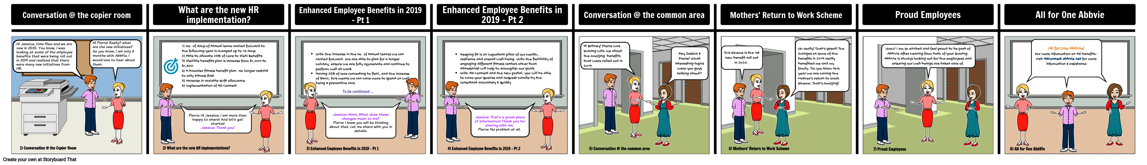 Newsletter - HR Benefits Storyboard par sarahkwah