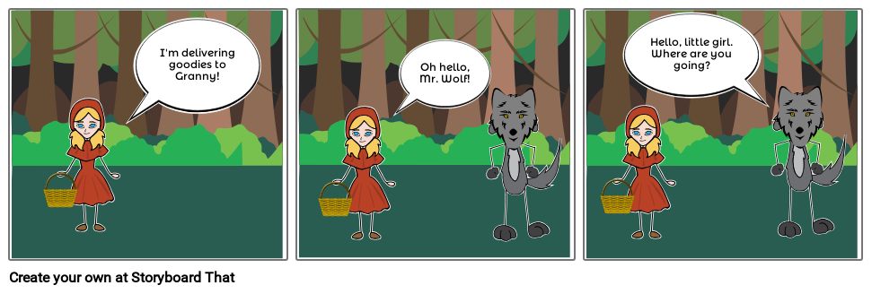 Red Riding Hood Storyboard por sayer