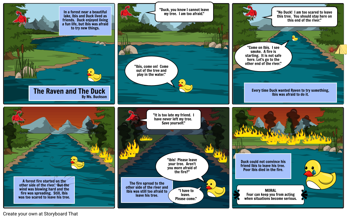 The Raven and The Ibis Storyboard por sbucksongreene