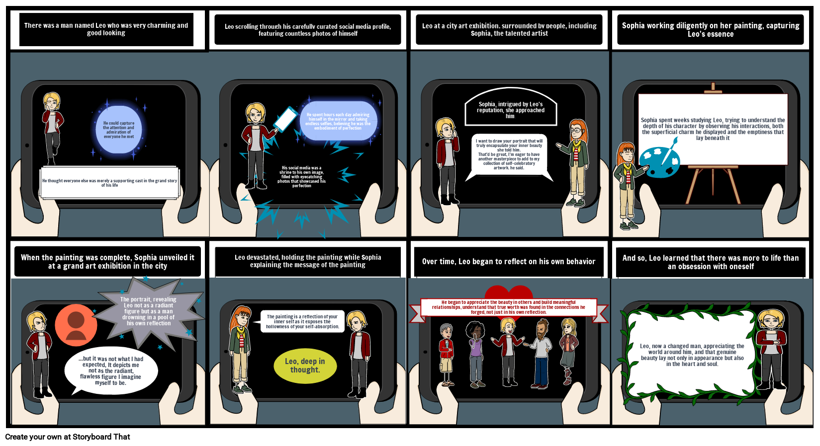 real self portrait Storyboard por sedasnd