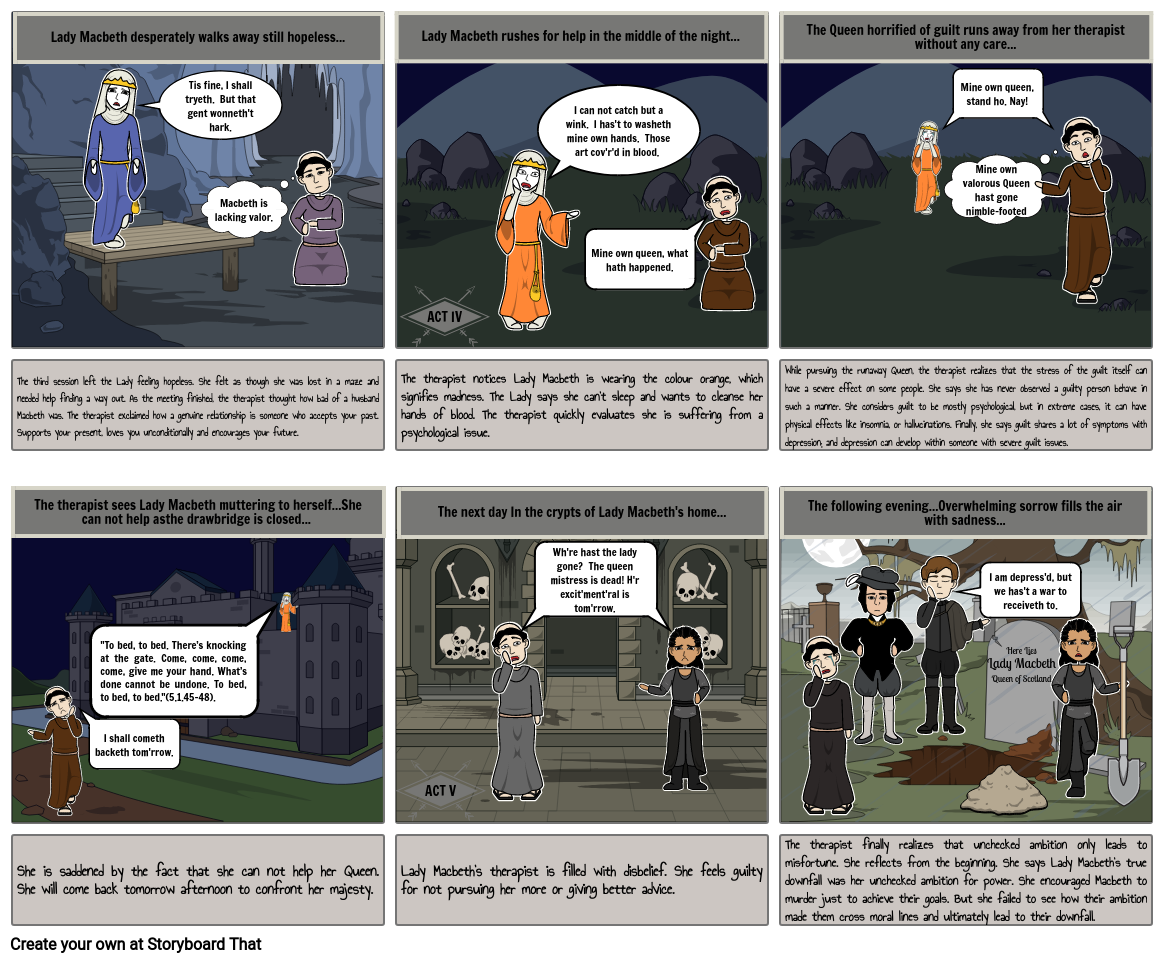 English Macbeth 2 Storyboard by senpairaj