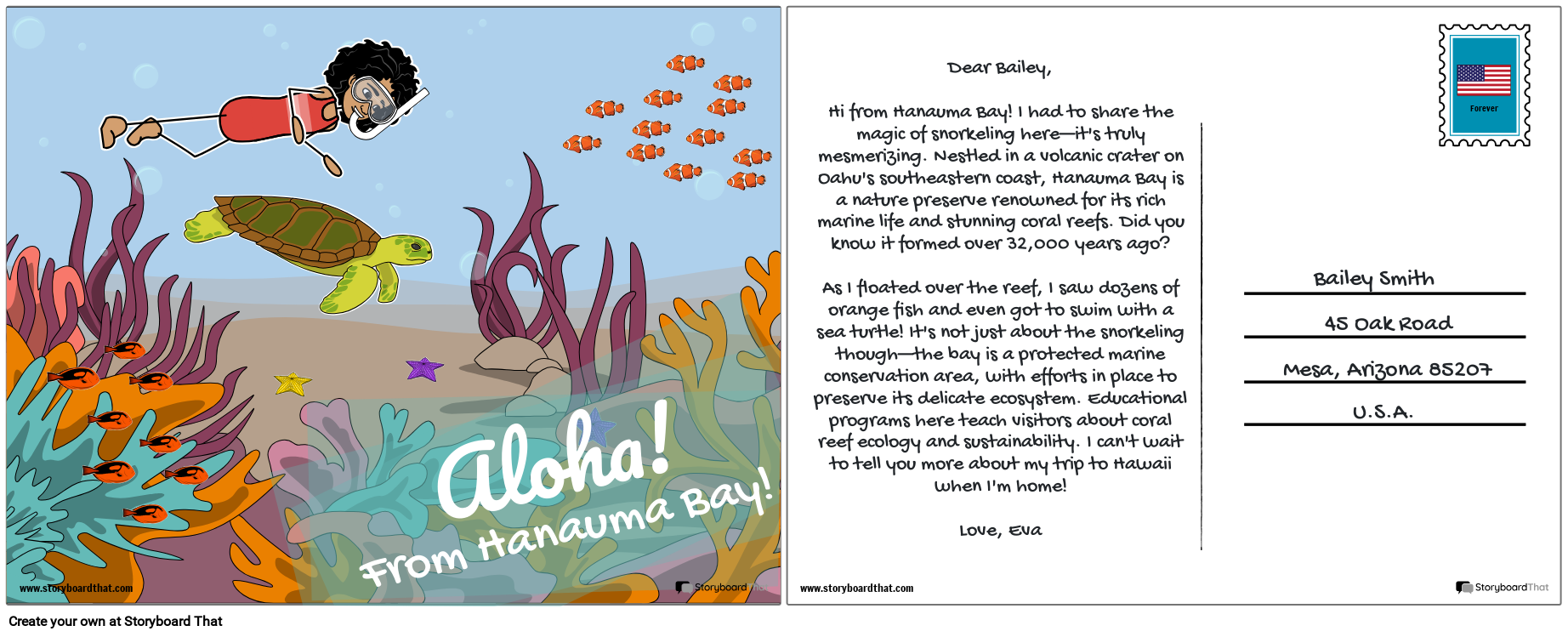 Hawaii Postcard Storyboard por seren-riggs-davis