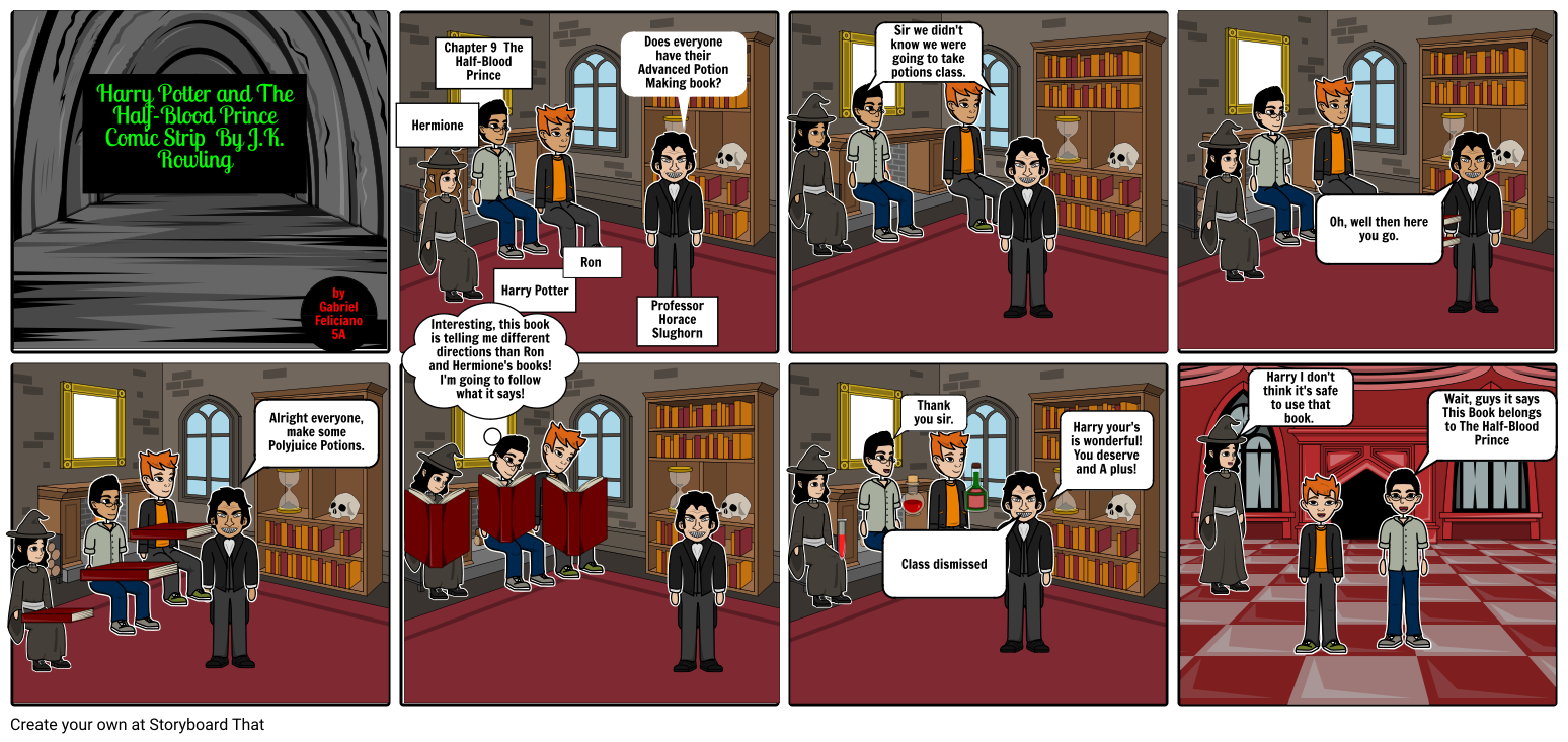 Harry Potter And The Half Blood Prince Comic Strip Harry Potter And The Half Blood Prince Comic Strip