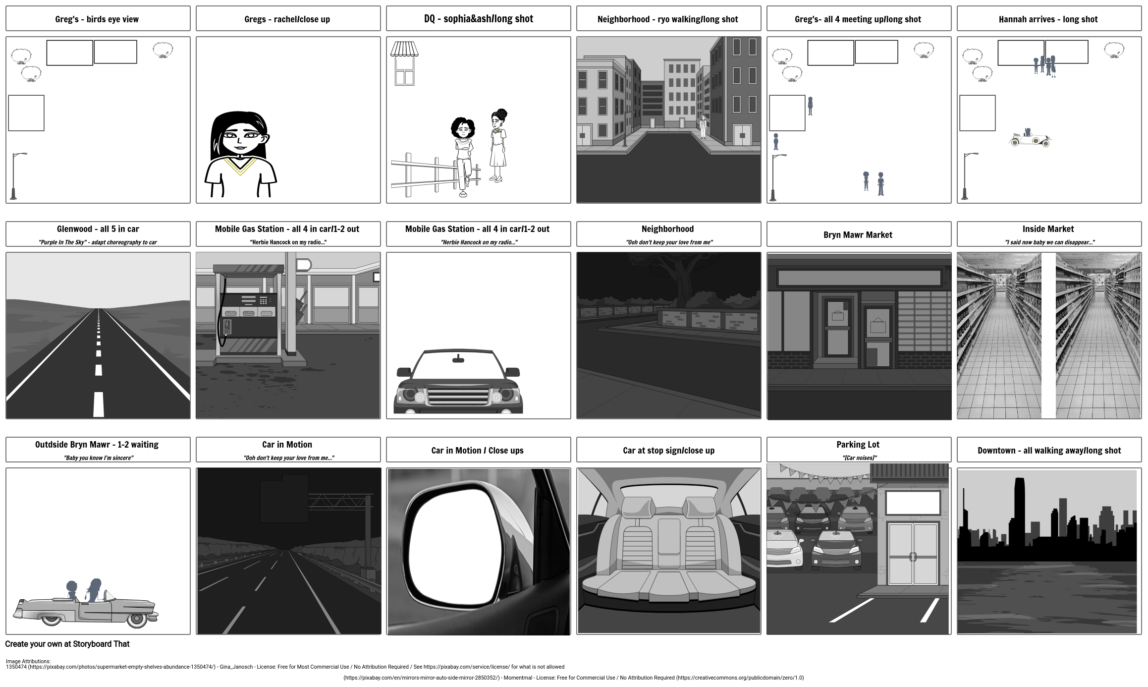 SHAPESHIFT - Night Drive Storyboard por shapeshift