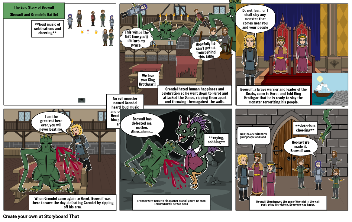 Epic & Epic Hero Storyboard por sharicahortega