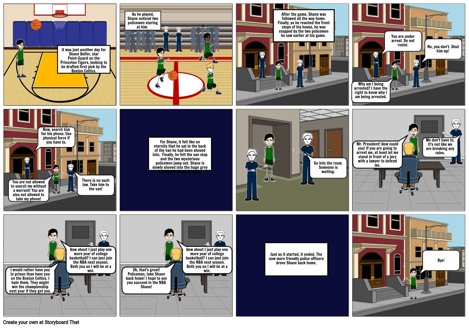Bill Of Rights Comic Storyboard by sheen49172