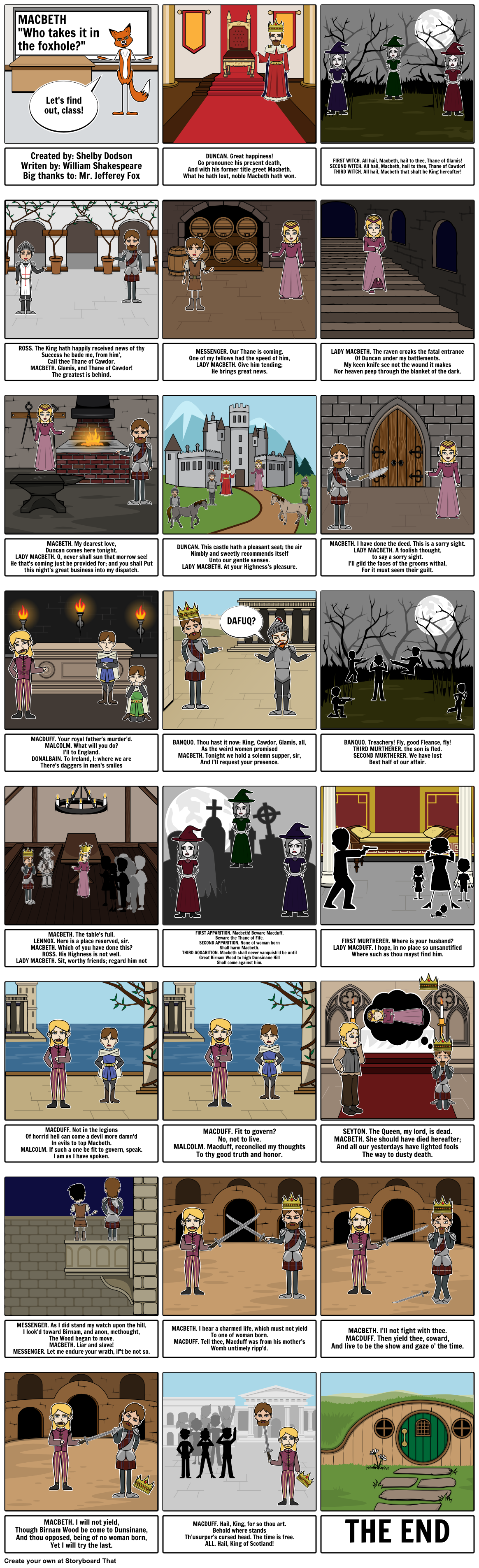 Macbeth Storyboard by shelbae21