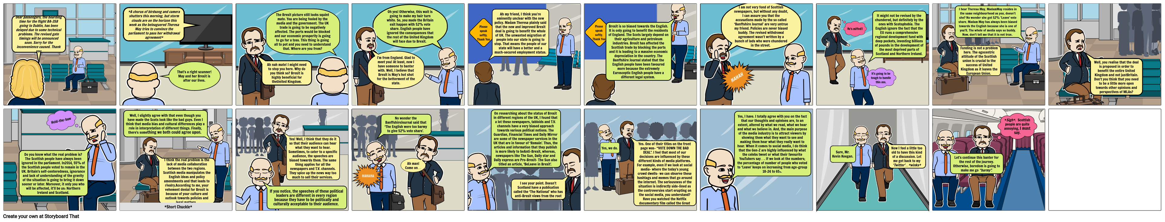 Brexit Dialogue Storyboard por shlok66236