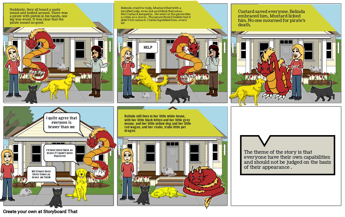 Tale of custard the dragon Storyboard von shobana95695