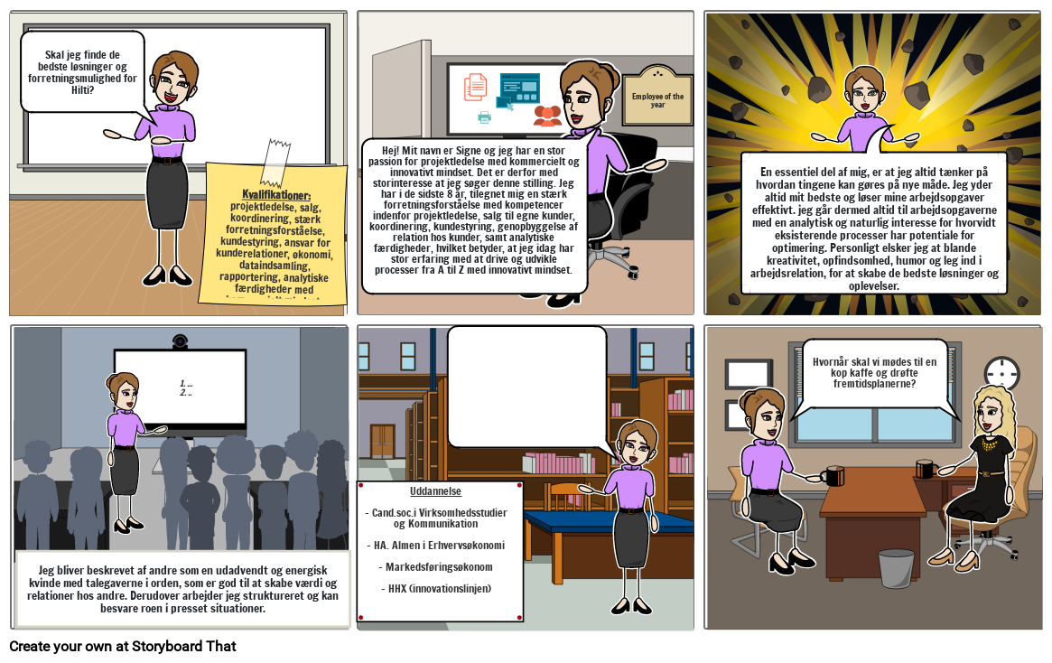 Project manager Storyboard por signewex