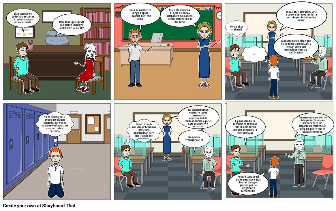 historieta dde orientacion Storyboard por silvana17