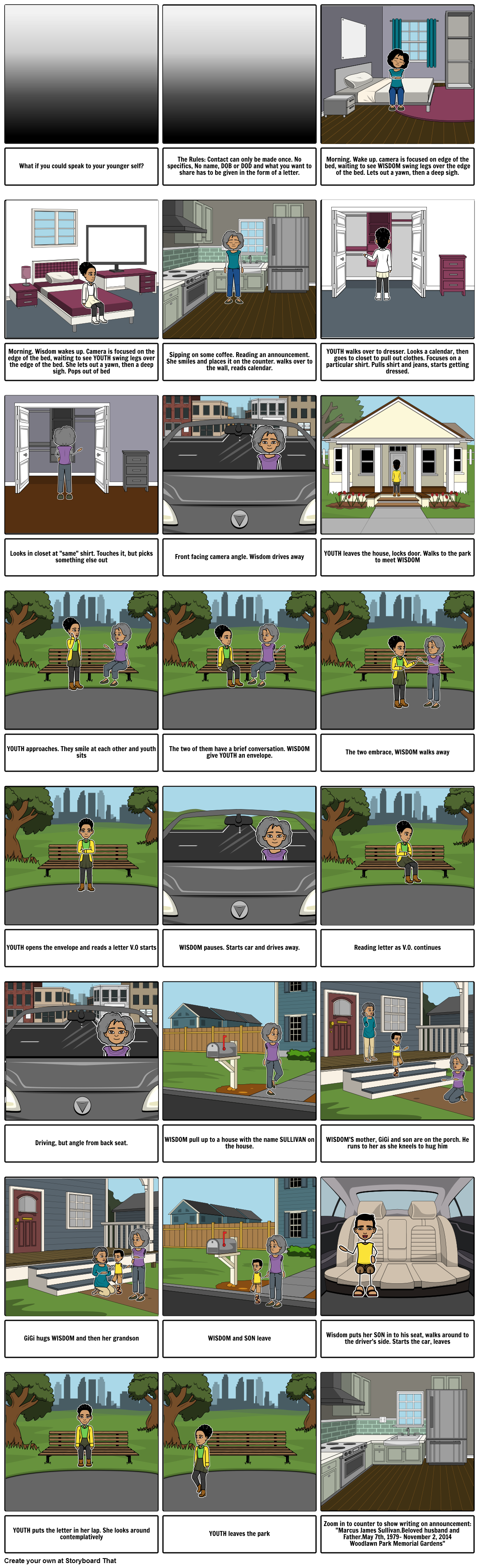 Dear Me, Storyboard por silverfoxx