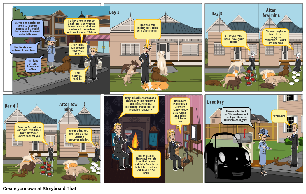 Truimph of surgery Comic Strip Storyboard par simmi