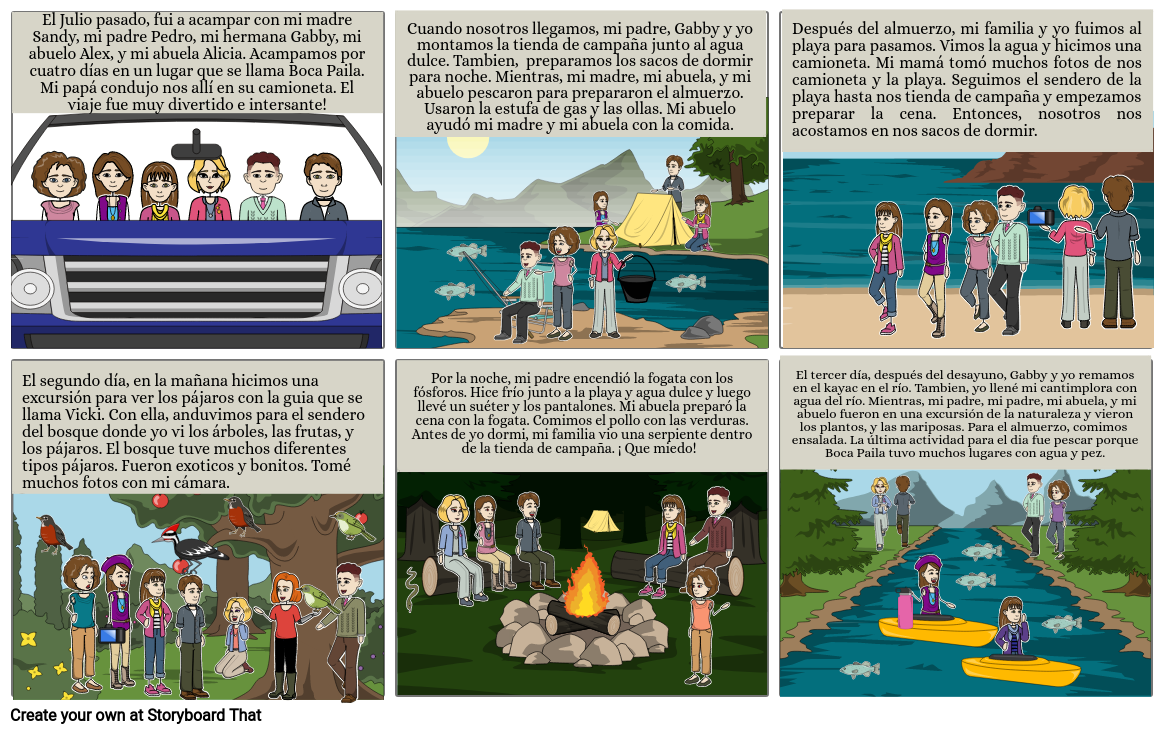 spanish project Storyboard by simmi_n_gaby