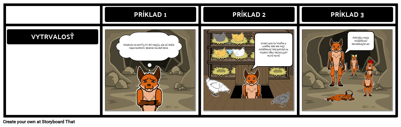 Fantastický pán Fox Téma Storyboard by sk-examples