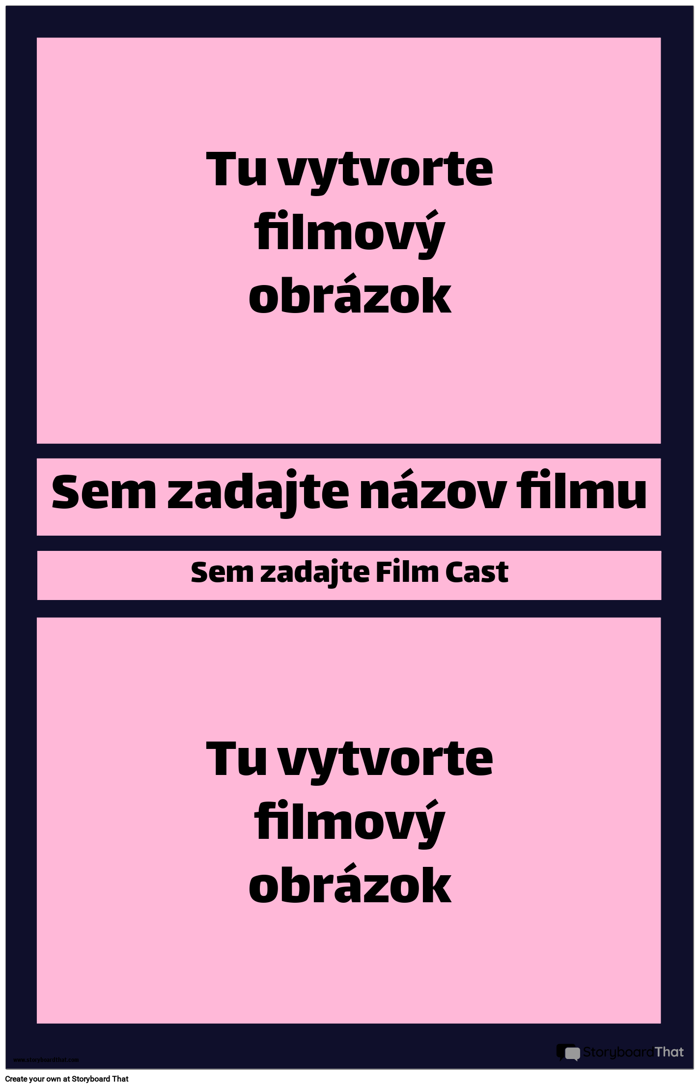 Šablóna Filmových Plagátov — Tvorba Filmových Plagátov | StoryboardThat