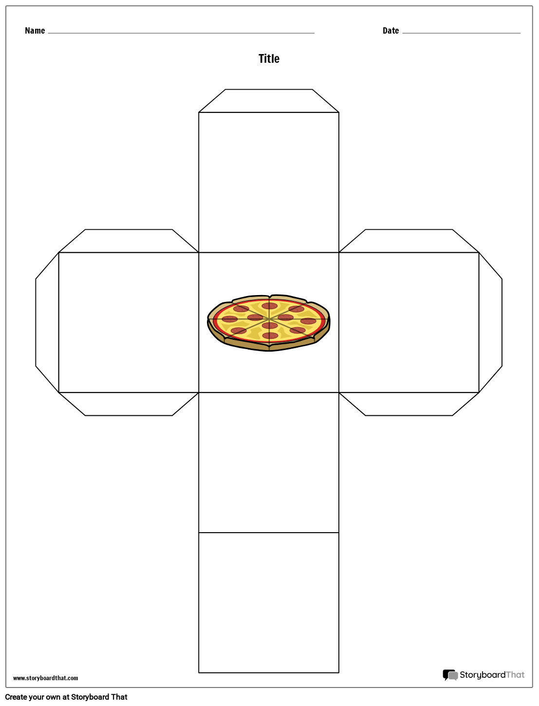 Food Story Cube Storyboard od sk-examples