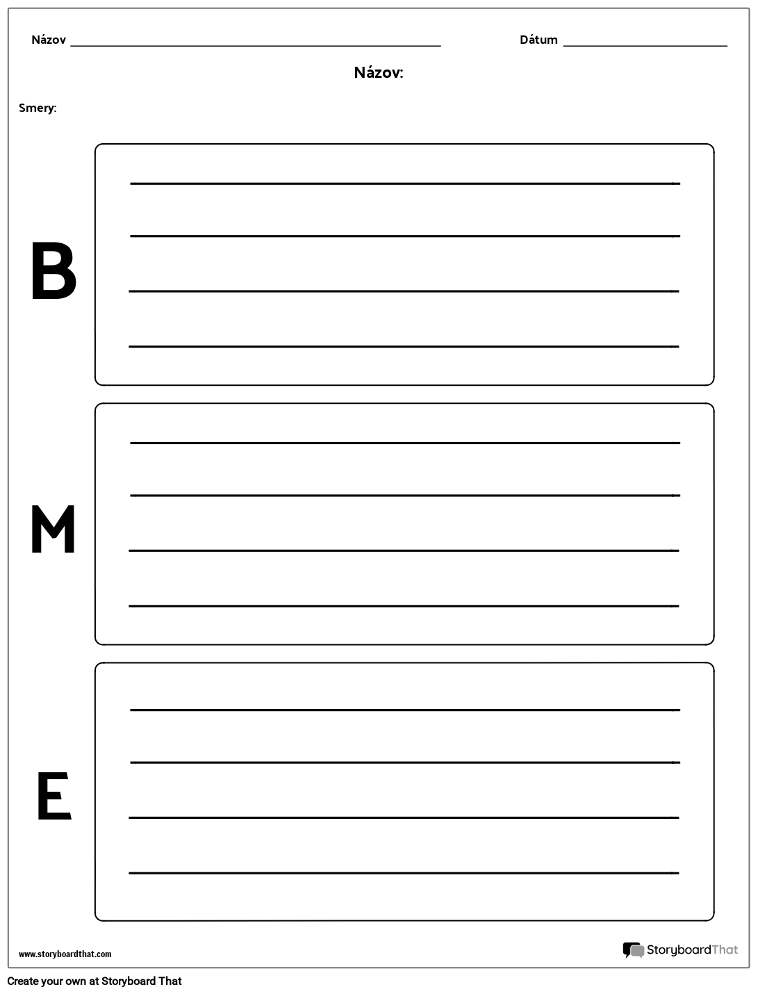 Linky BME Storyboard by sk-examples