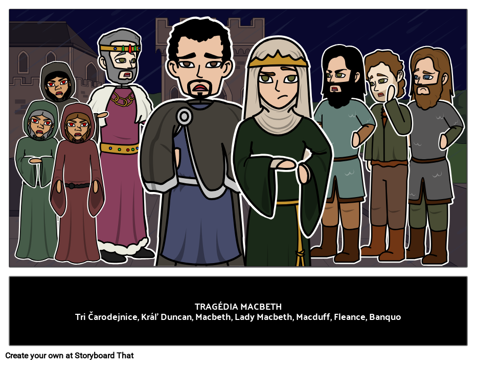 Macbeth Hlavné Postavy القصة المصورة من قبل sk-examples