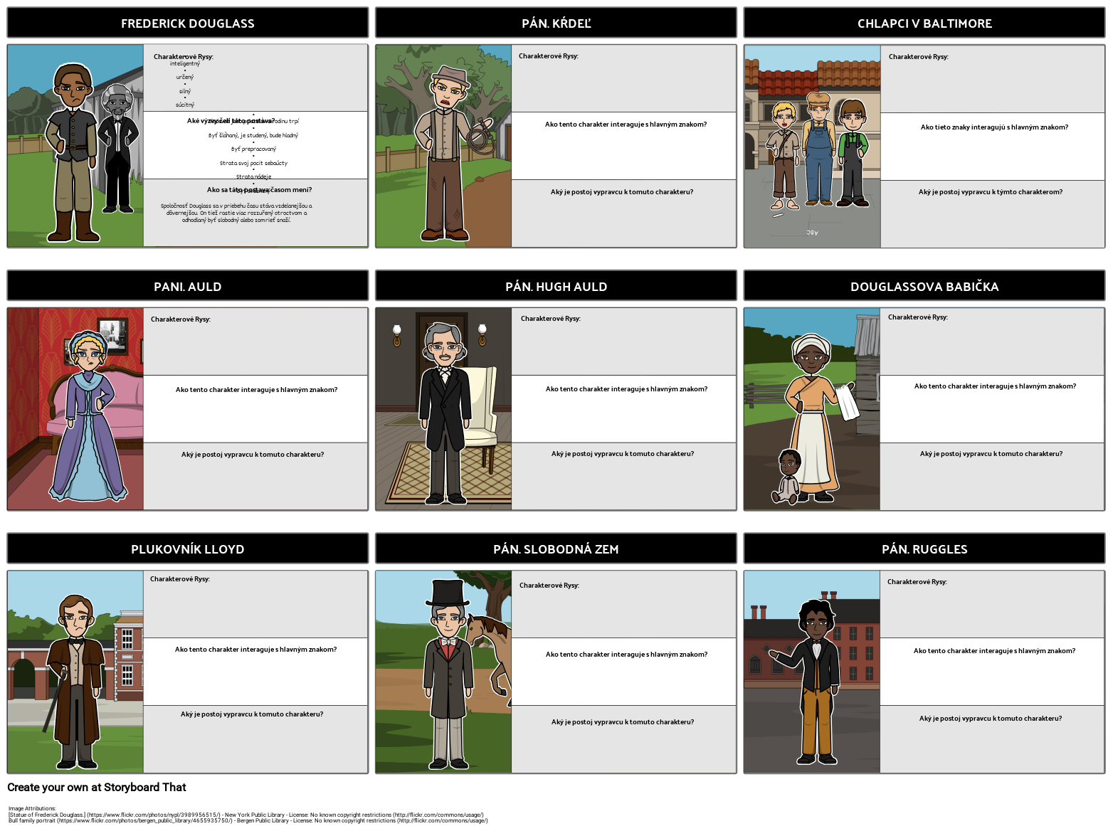 Mapa Znakov Douglass Storyboard por sk-examples