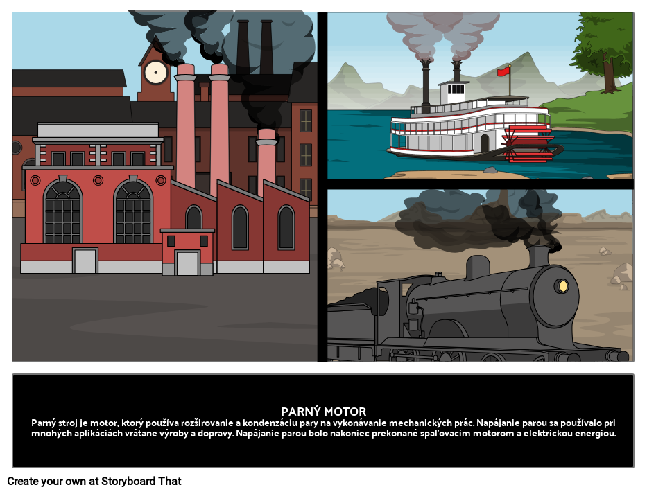 Parný Motor Storyboard par sk-examples