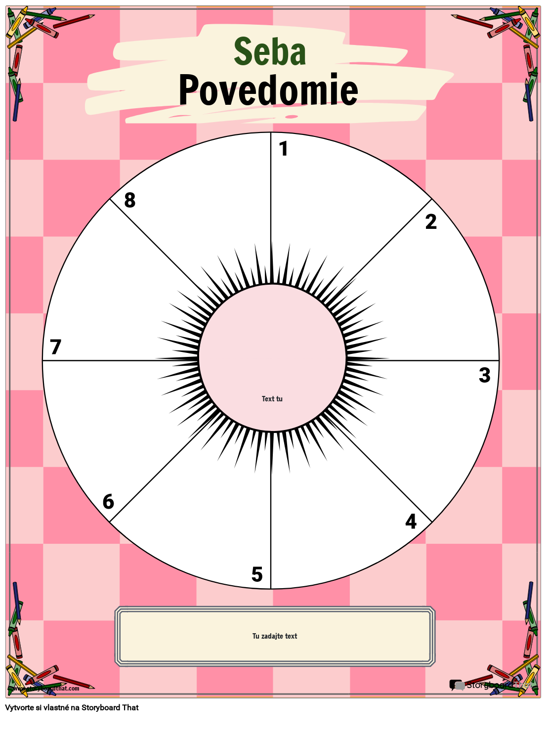 Personal Identity Wheel Activity Storyboard af sk-examples