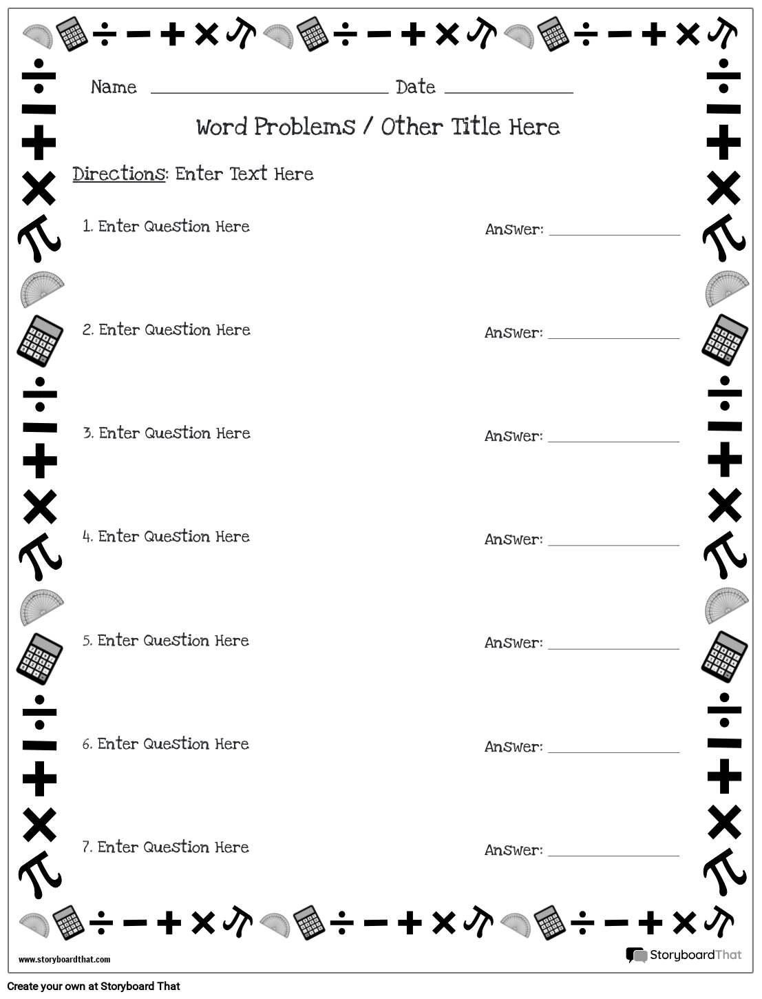 Riešenie Problémov Portrét BW 1 Storyboard od sk-examples