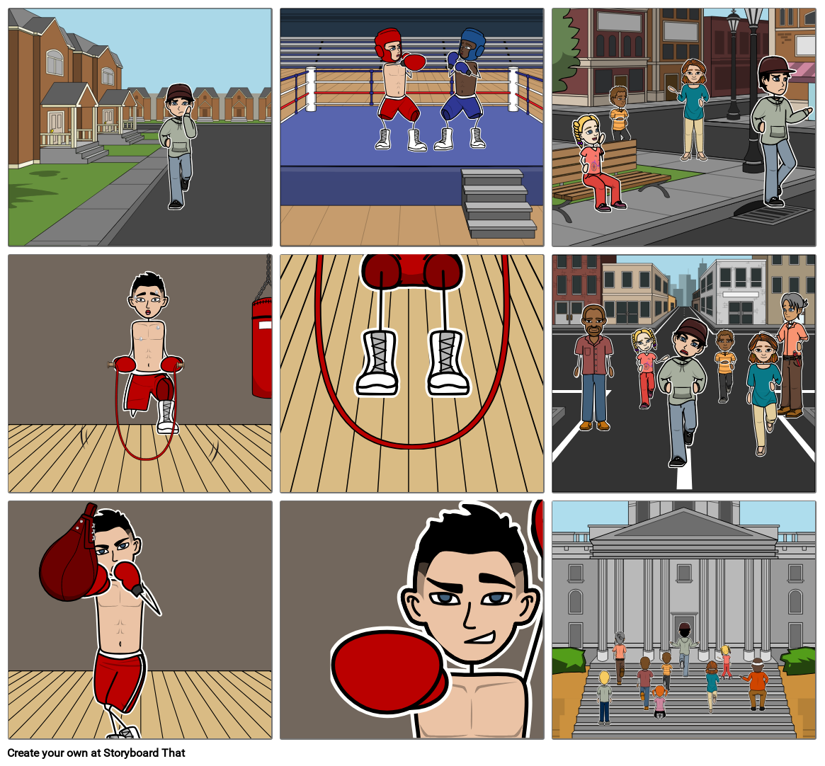Rocky Montage Storyboard by sk-examples