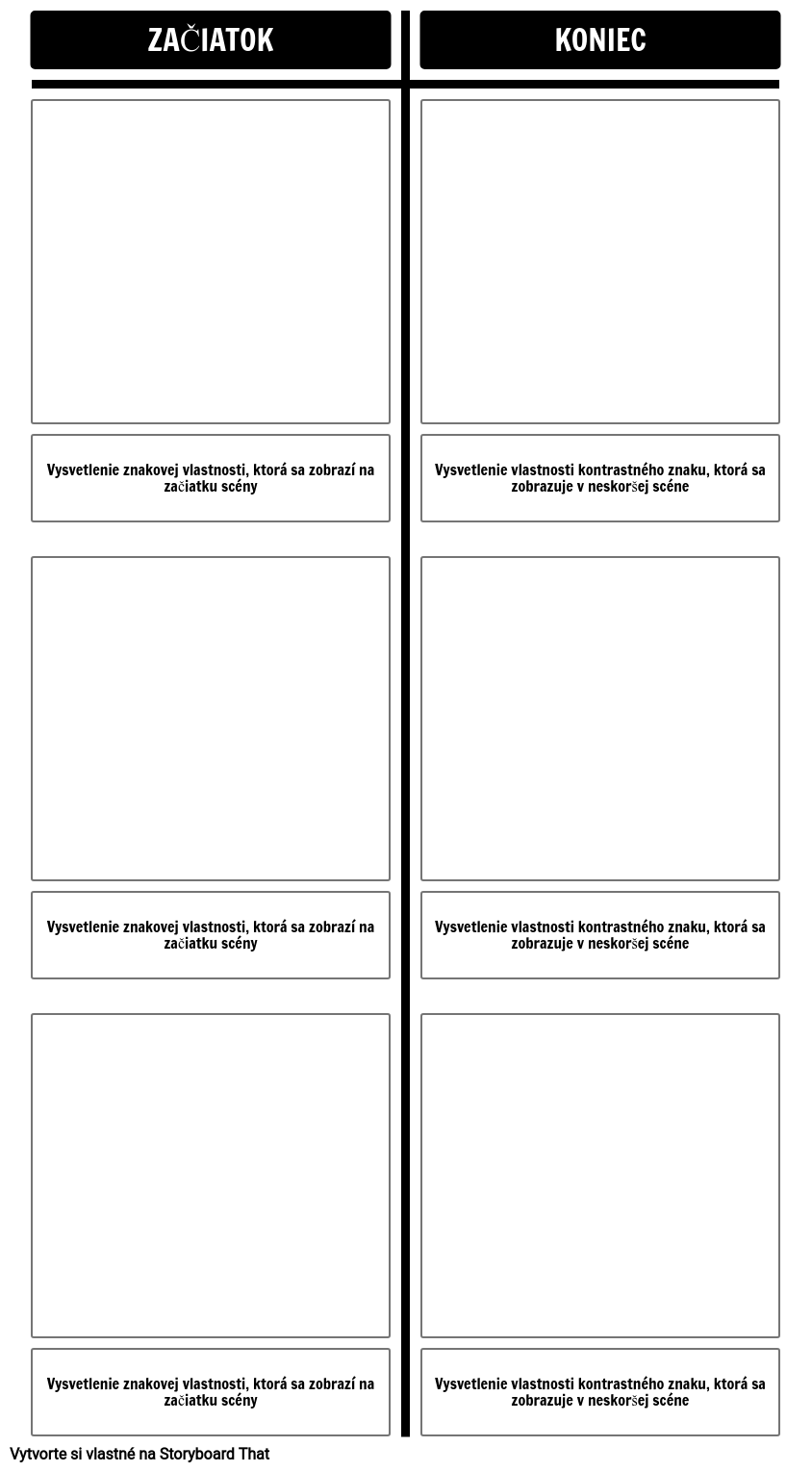 Šablóna Vývoja Postavy Storyboard by sk-examples