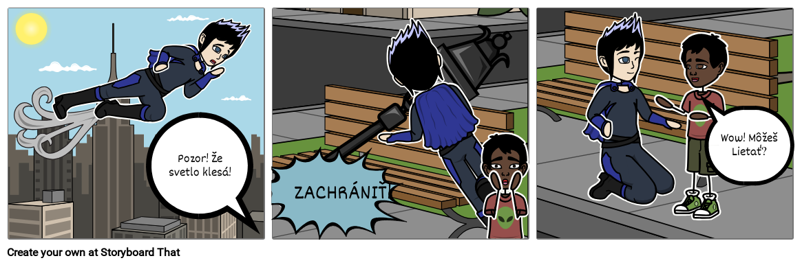 Superhero Storyboard por sk-examples