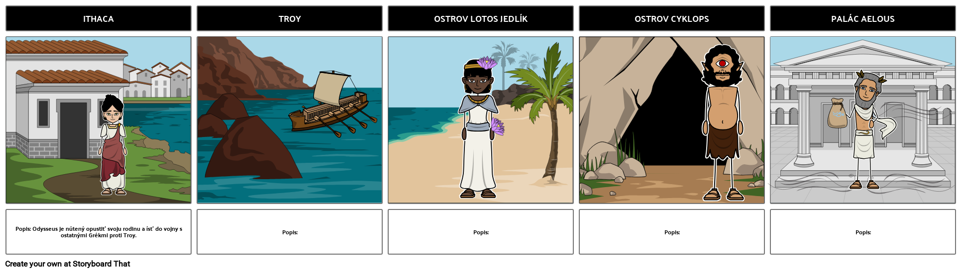 The One Eyed Giant - Nastavenie Mapy Storyboard