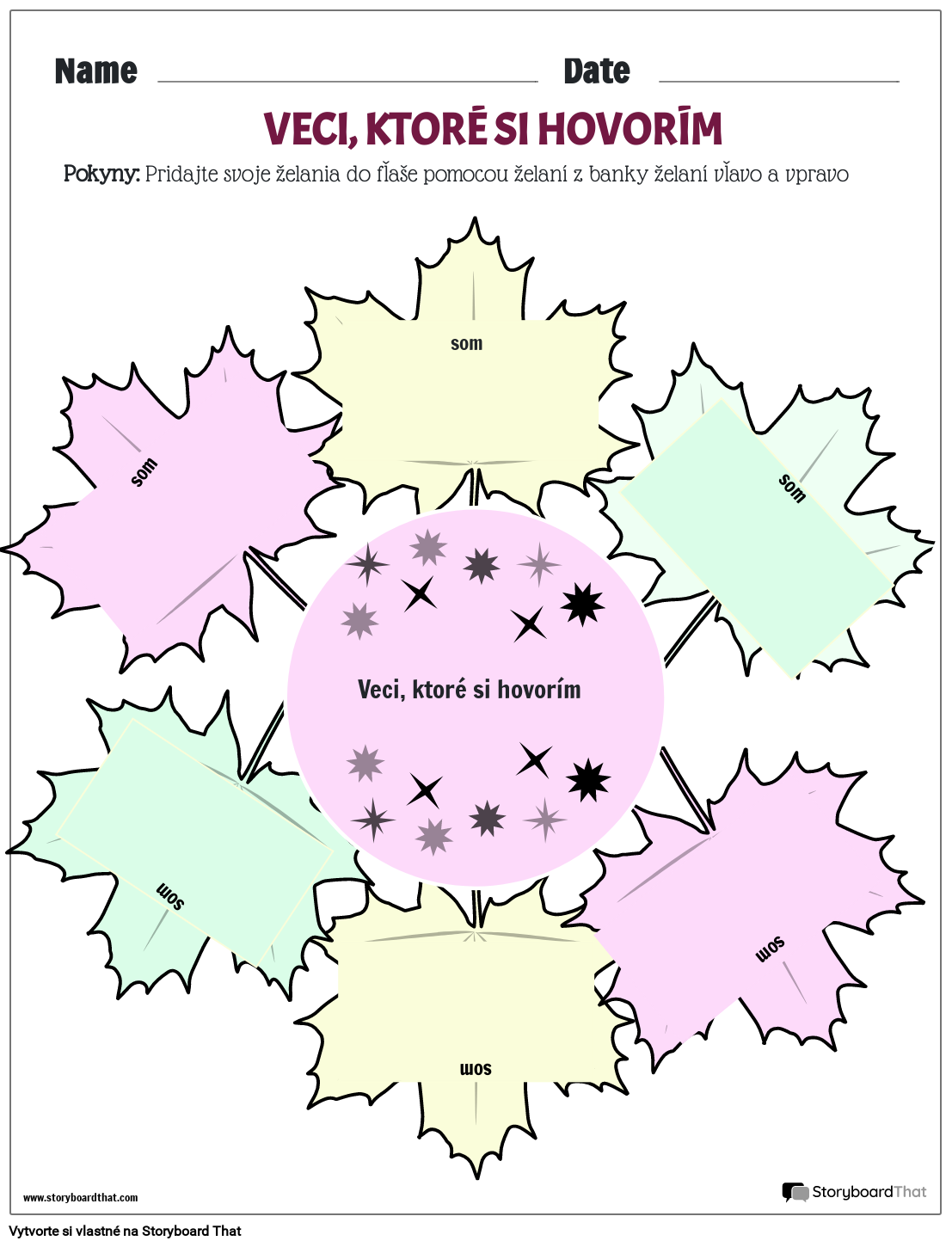 Veci, ktoré si hovorím Storyboard par sk-examples