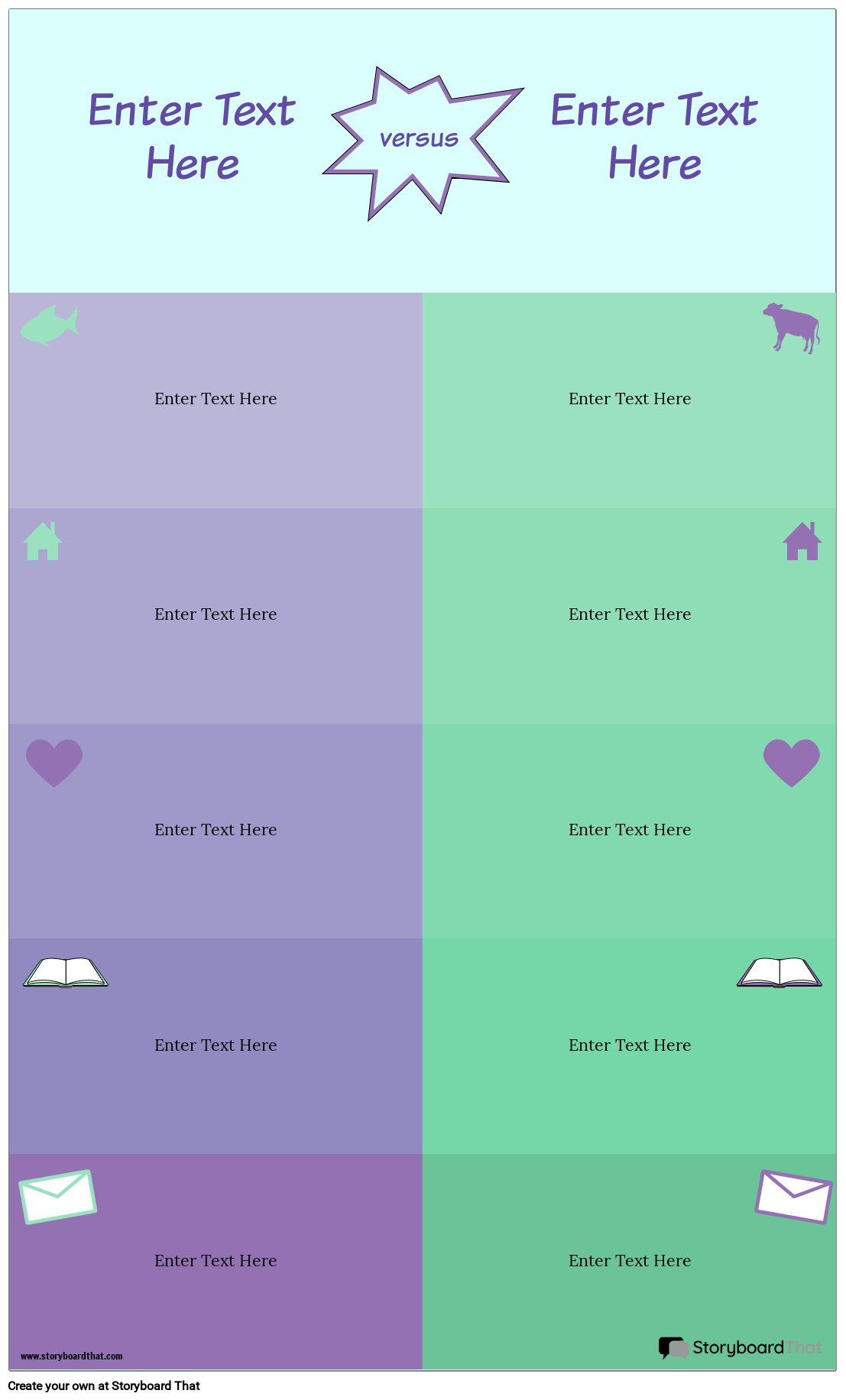 Versus Infographic Storyboard by sk-examples