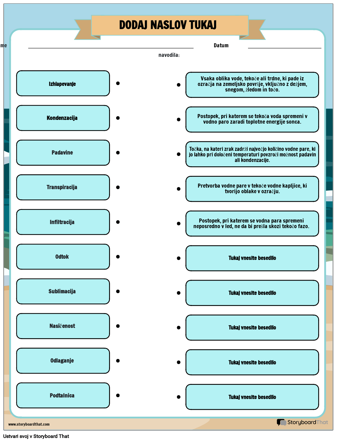 Besednjak Vodnega Kroga Storyboard by sl-examples