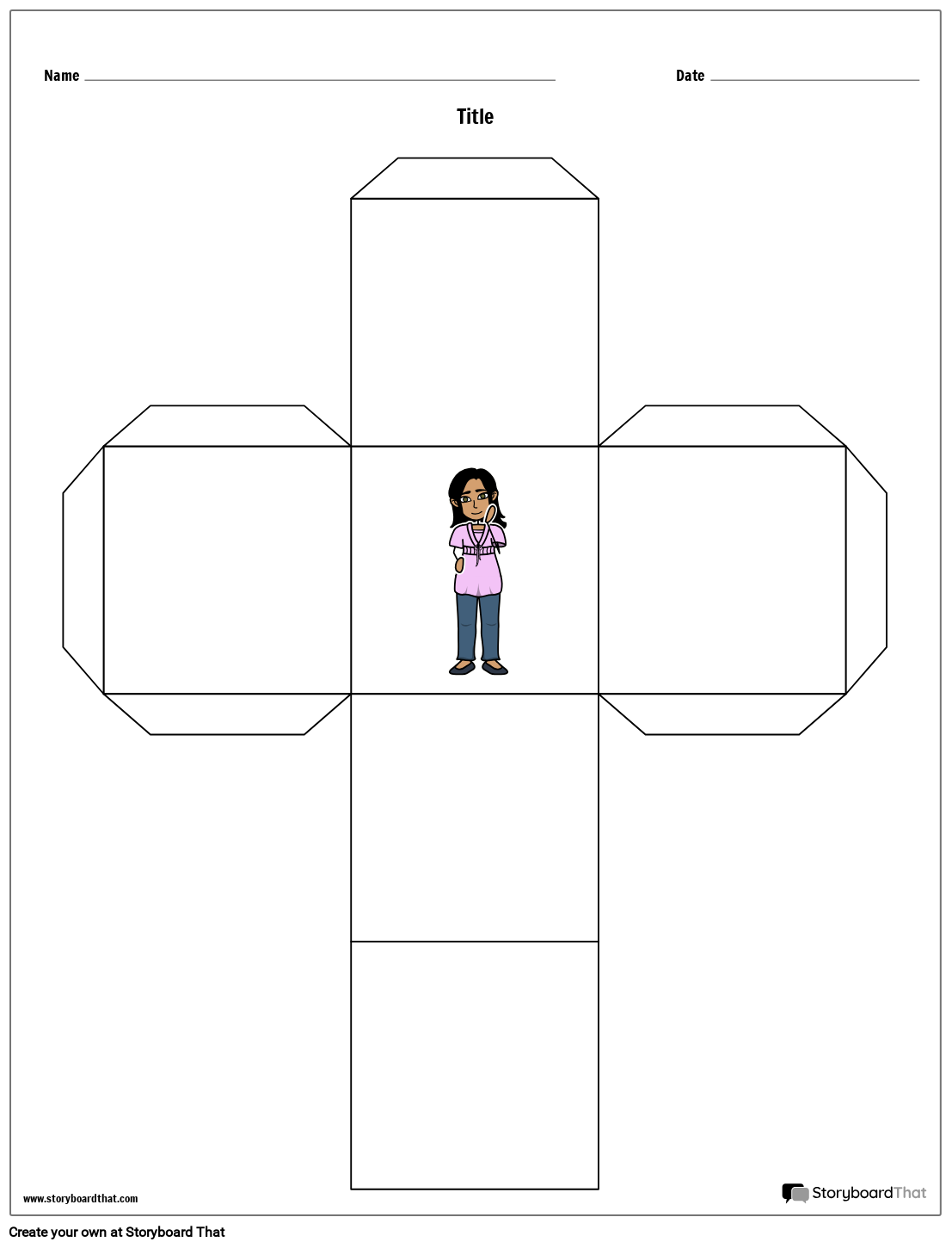 Character Story Cube Storyboard par sl-examples