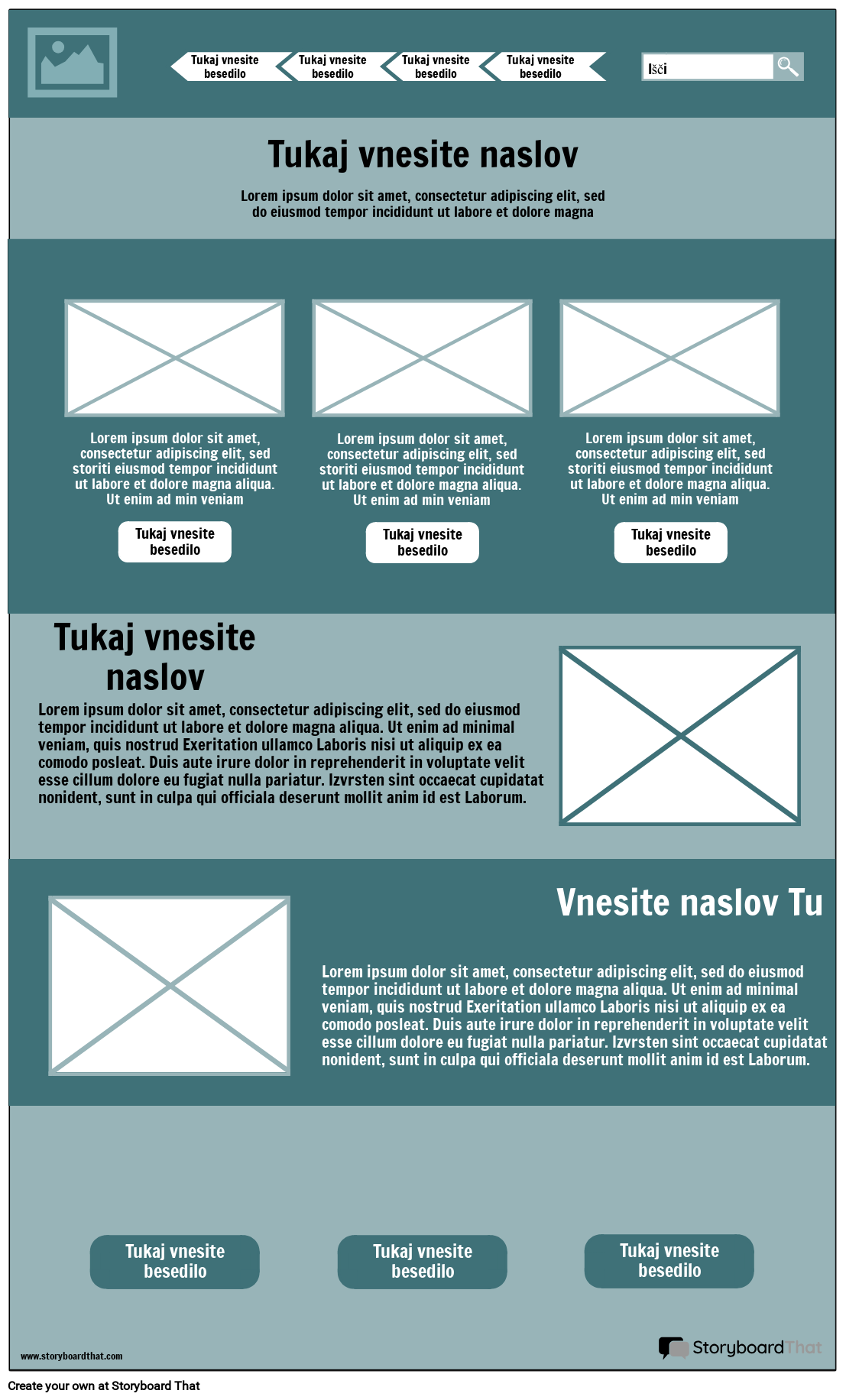 Domača Stran Wireframe-2 Storyboard par sl-examples Domača Stran Wireframe-2 Storyboard par sl-examples