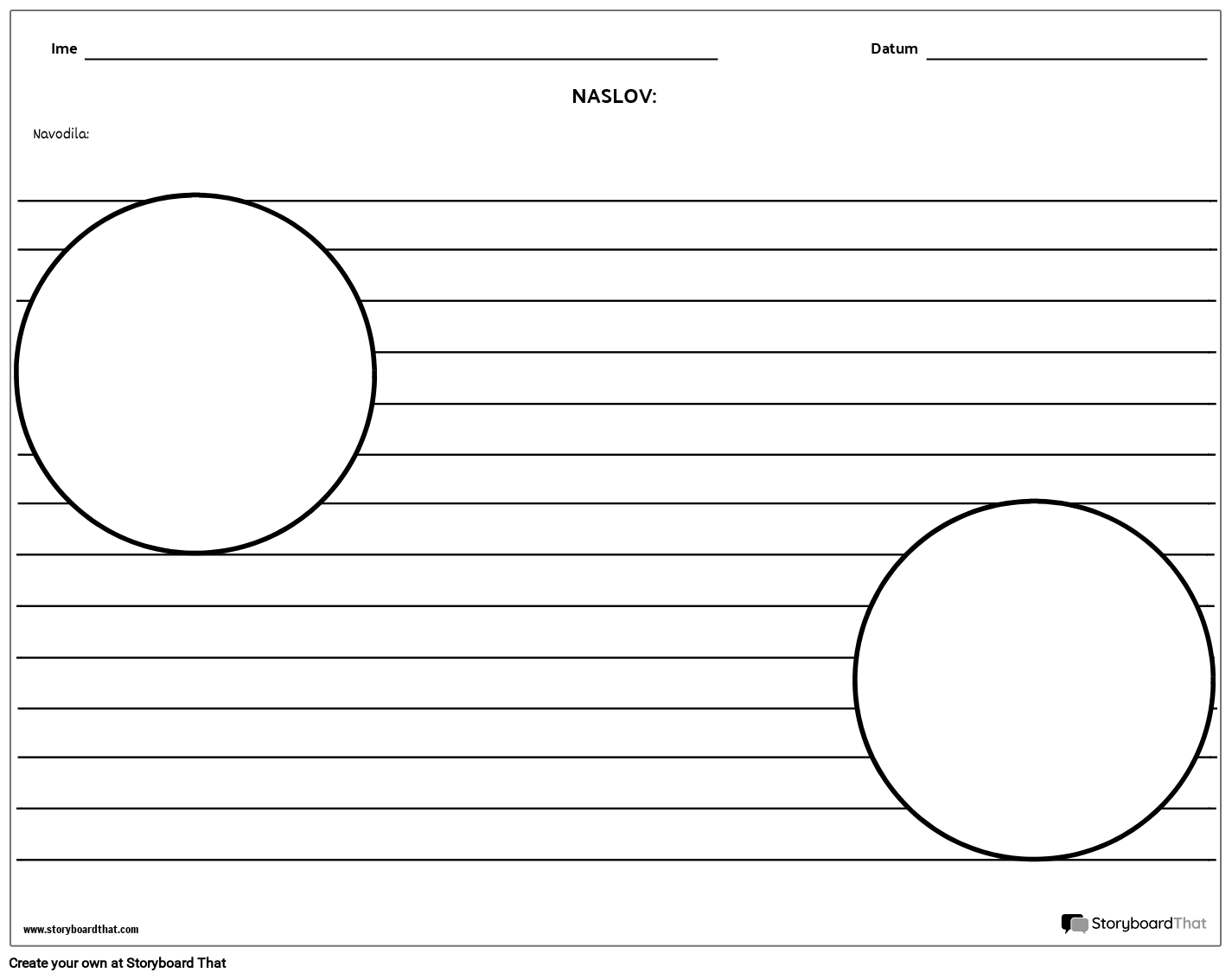 Dve Krogi Ilustracije Storyboard por sl-examples