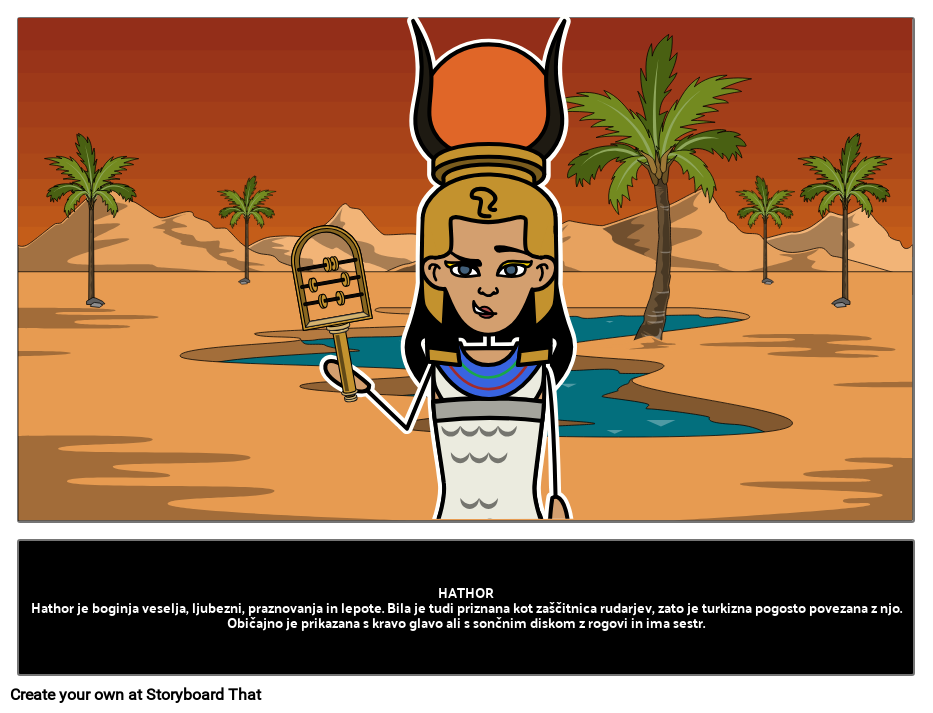 Hathor Egipčanska Boginja القصة المصورة من قبل Sl Examples